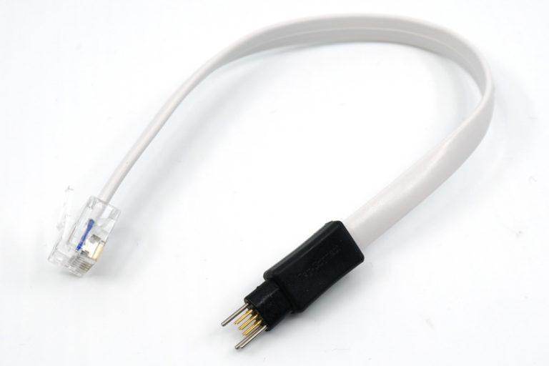 6 pin plug-of-nails™ to RJ12 for Microchip ICD | Tag-Connect