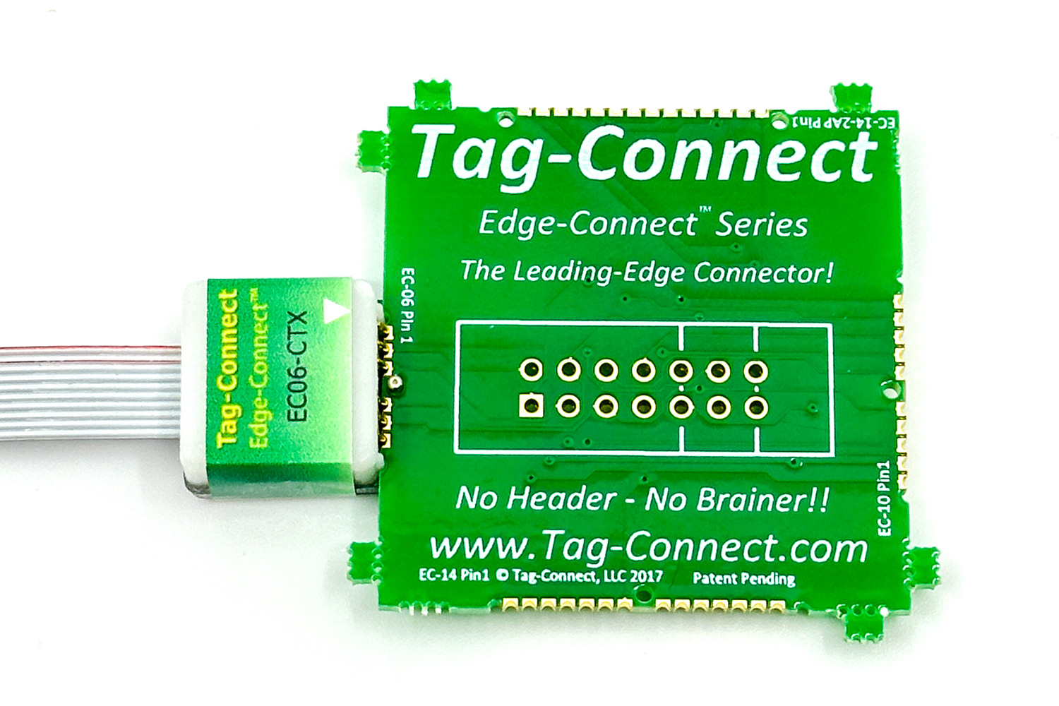 EC06-CTX 6-pin Castellated Board-Edge Connectors | Tag-Connect